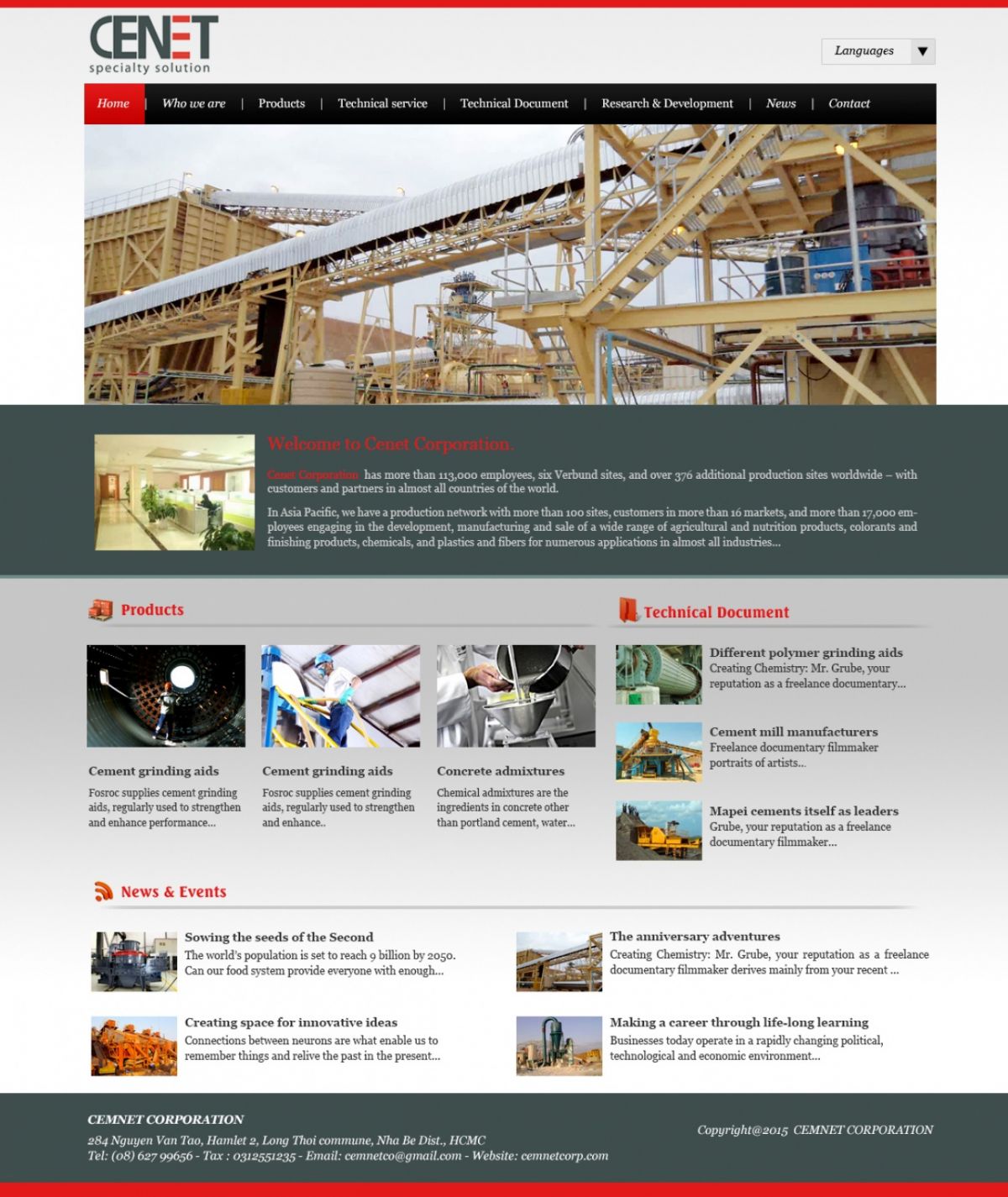 Hóa chất - Môi trường - SONGVIETCORP